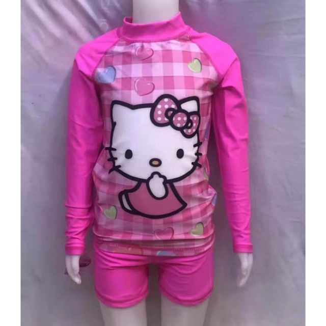 Rashguard for kids hello kitty character | Shopee Philippines