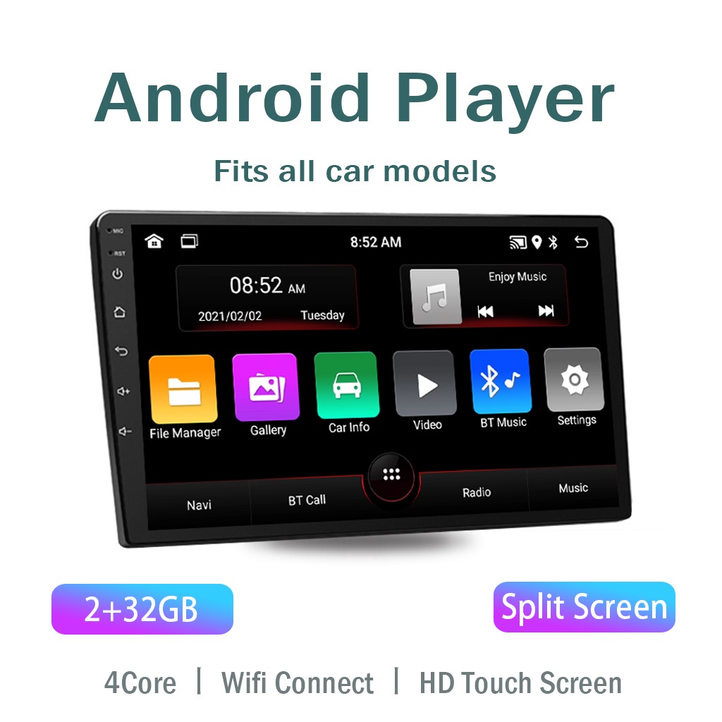 [ 2G RAM+32G ROM ] 7/9/10 Inch Android Head Unit Double 2 Din Car ...