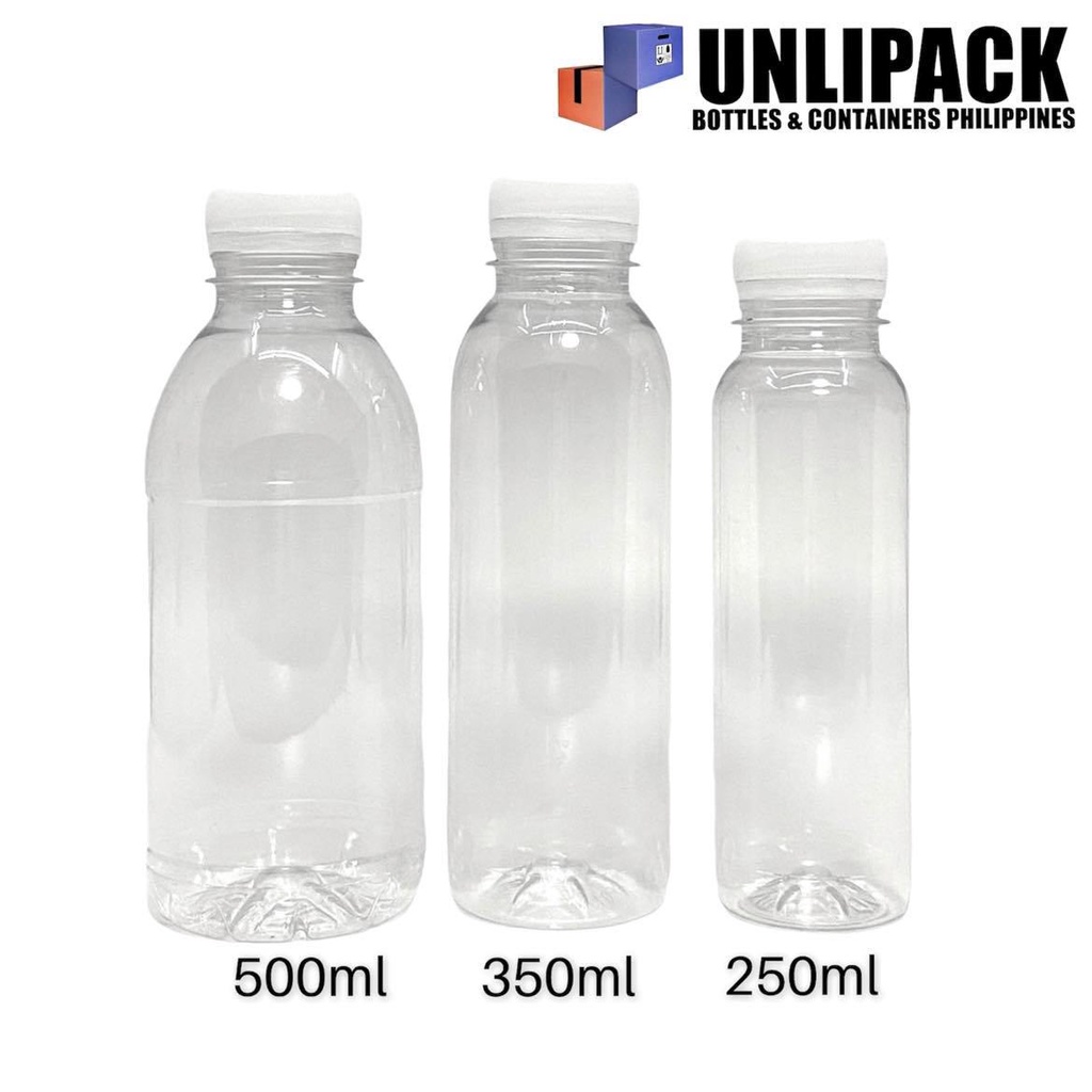 Round Pet Pastic Juice Bottle with Tamper Proof Cap | Shopee Philippines