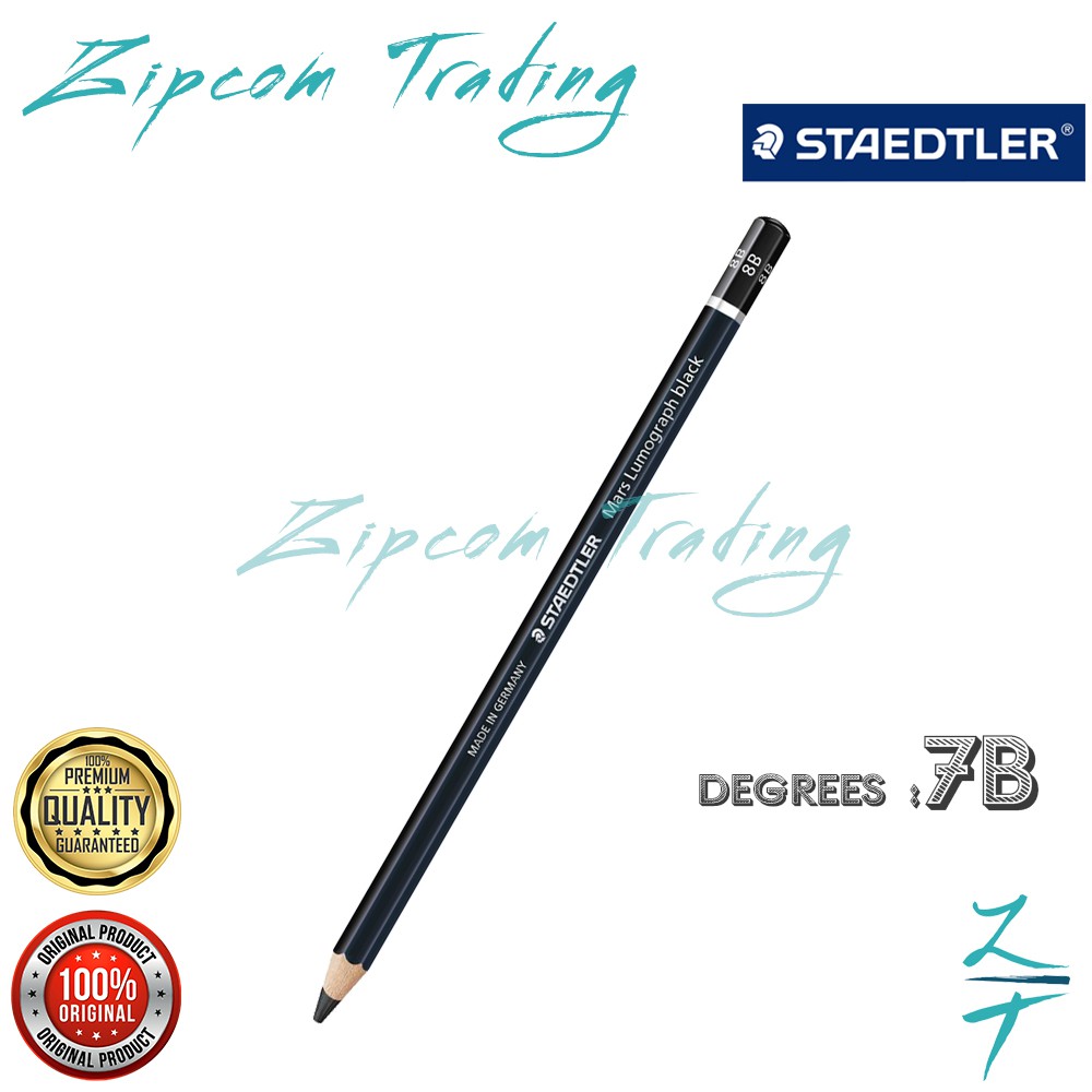 STAEDTLER Mars 100B Lumograph Black Pencils ( 2B/4B/6B/7B/8B ) | Shopee Philippines