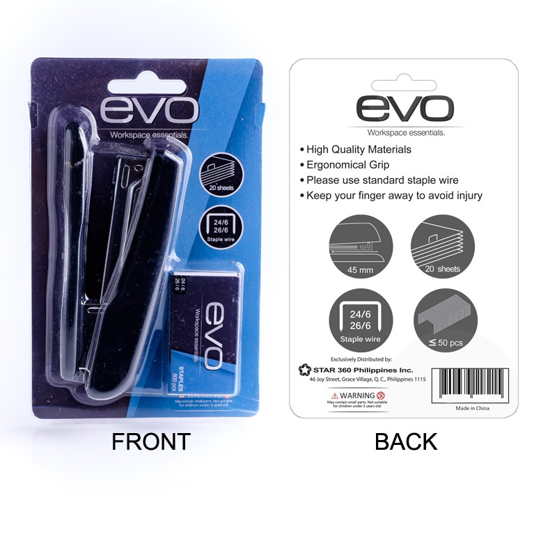 Evo Regular Stapler (24/6,26/6) | Shopee Philippines