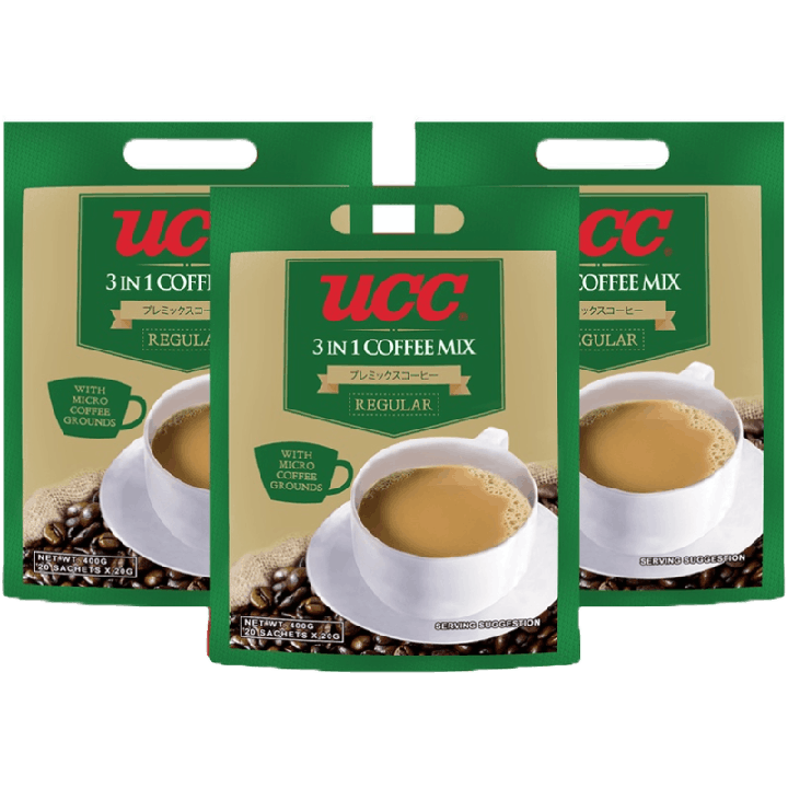 UCC 3-in-1 Coffee Regular Bag 20g x 20 (Bundle of 3) | Shopee Philippines