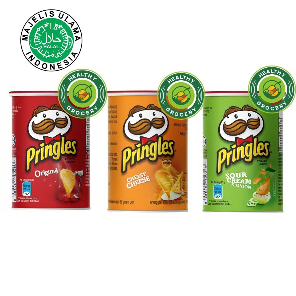Pringles Potato Chips ALL VARIANTS 42 gr Original Sour Cream/ Cheese ...