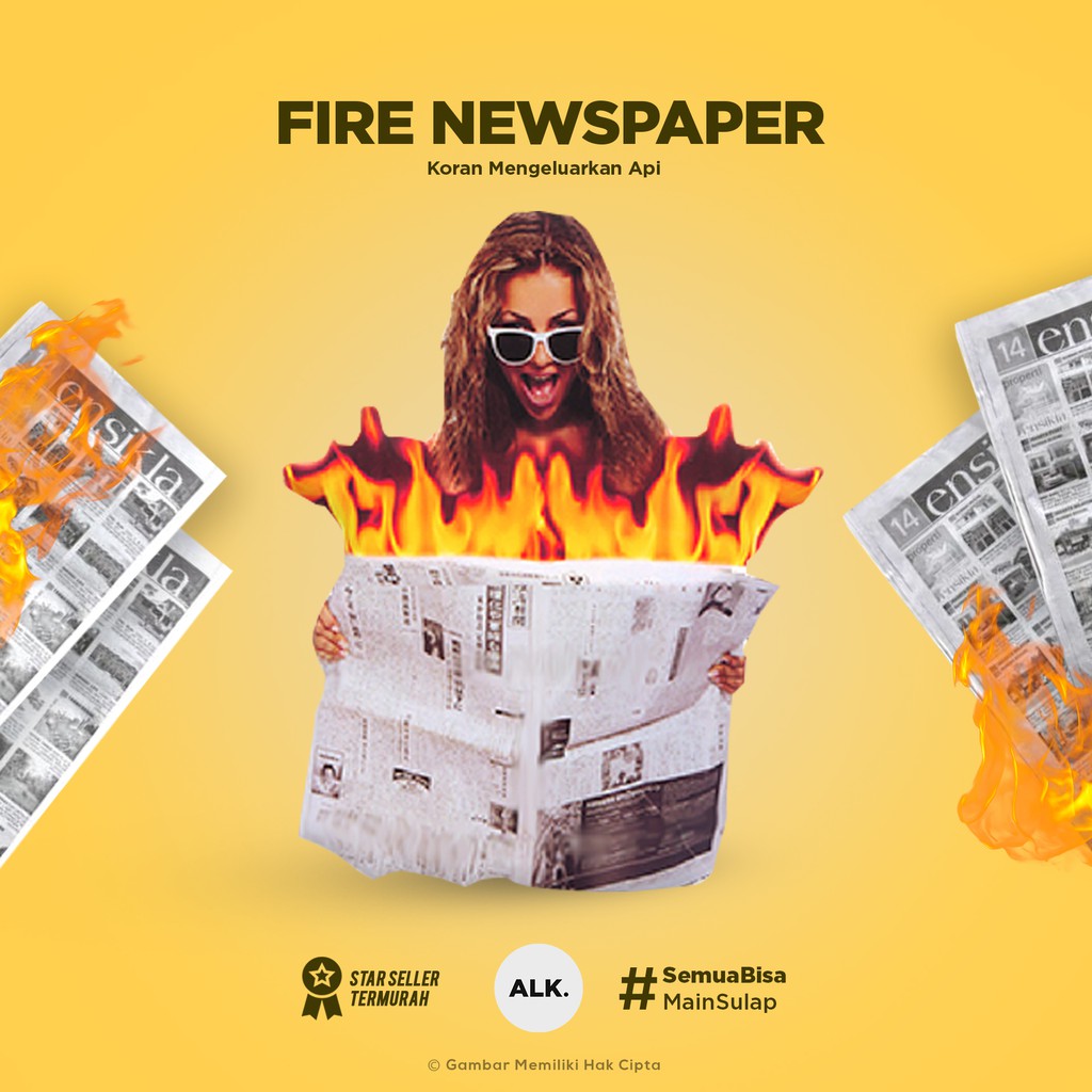 Fire Newspaper Magic Tool (Burnt Newspaper Magic Tool) | Shopee Philippines