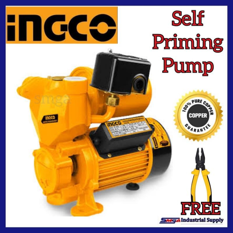 Ingco Peripheral Water Pump Self Pirming 0.5Hp (1") model VPA3705-5 ...