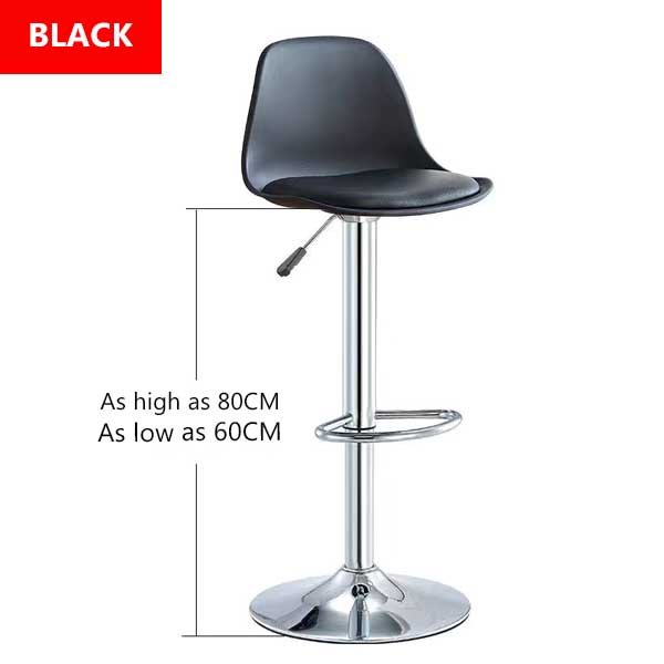 Bar Stools Swivel Chairs Counter Stool with Backs Upholstered Bar Lift ...