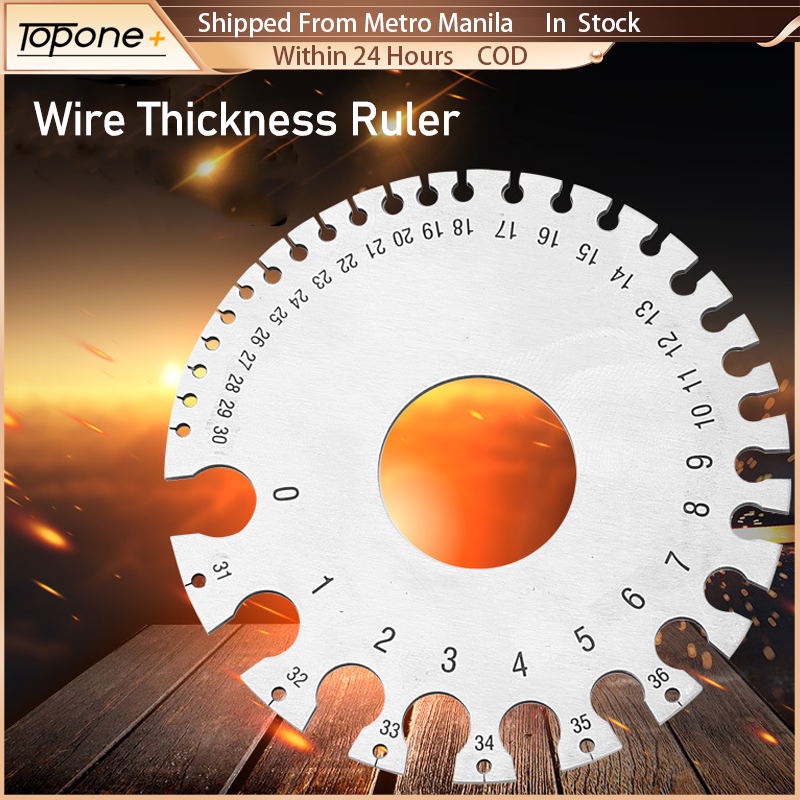 Wire Thickness Ruler Gauge 0.3125"-0.007" Scale AWG SWG Diameter ...