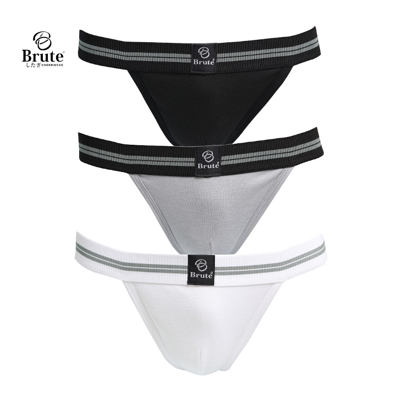 Brute Men's tanga cotton briefs (pack of 3) | Shopee Philippines