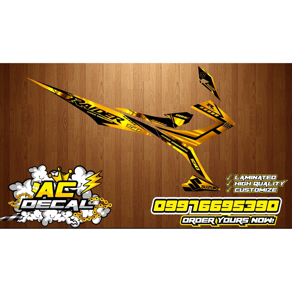 Raider 150 Decal (Gold#3) | Shopee Philippines