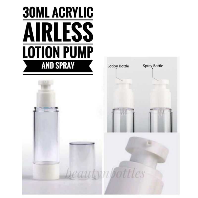 Acrylic Airless Pump/Spray | Shopee Philippines