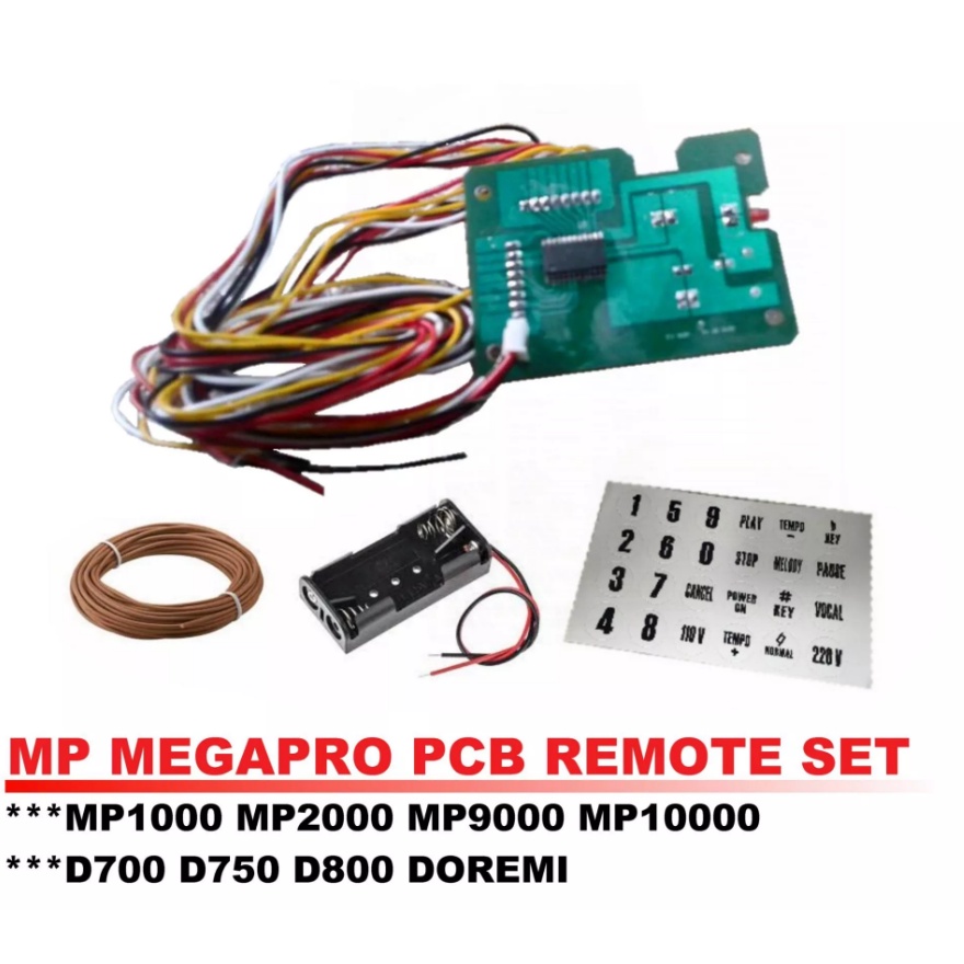 PCB Remote Set For Videoke Machine MP-1000/MP-900 Player (18-Button ...