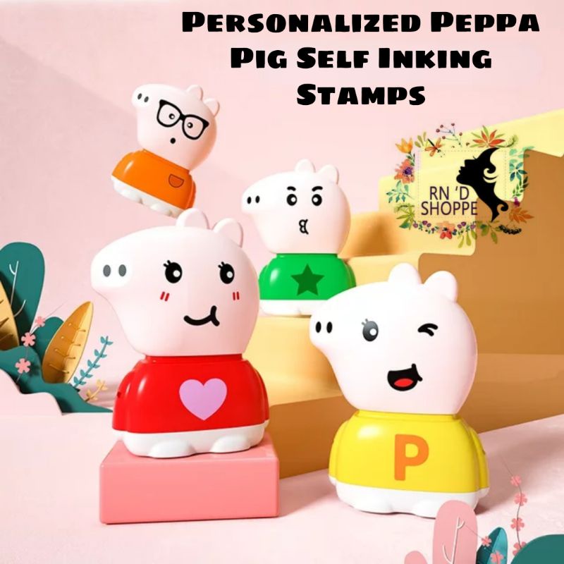 Personalized Peppa Pig Self Inking Stamp | Shopee Philippines