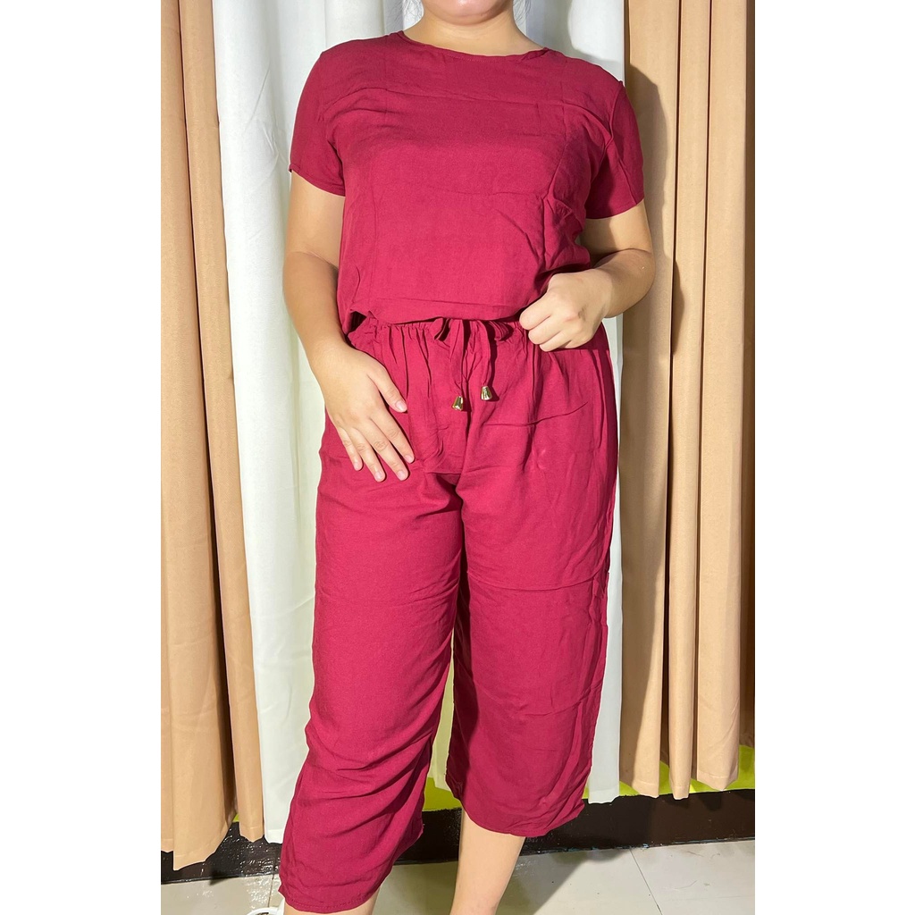 CHALLIS TERNO BLOUSE AND TOKONG SQUAREPANTS FOR WOMEN UP TO XL | Shopee ...