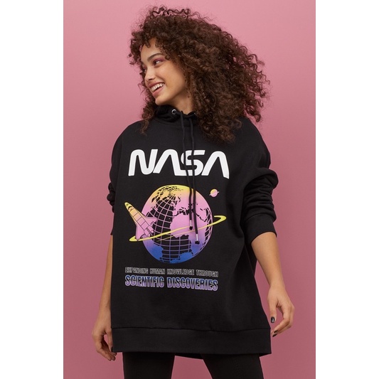 Hoodie H&M Nasa Scientific Black | Shopee Philippines