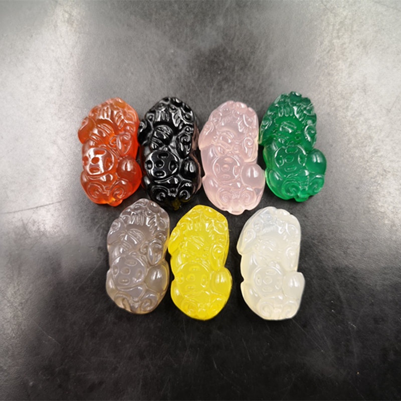 Natural Red Agate Jade Luy Pixiu Pendant For Men Women Amulet Gifts ...