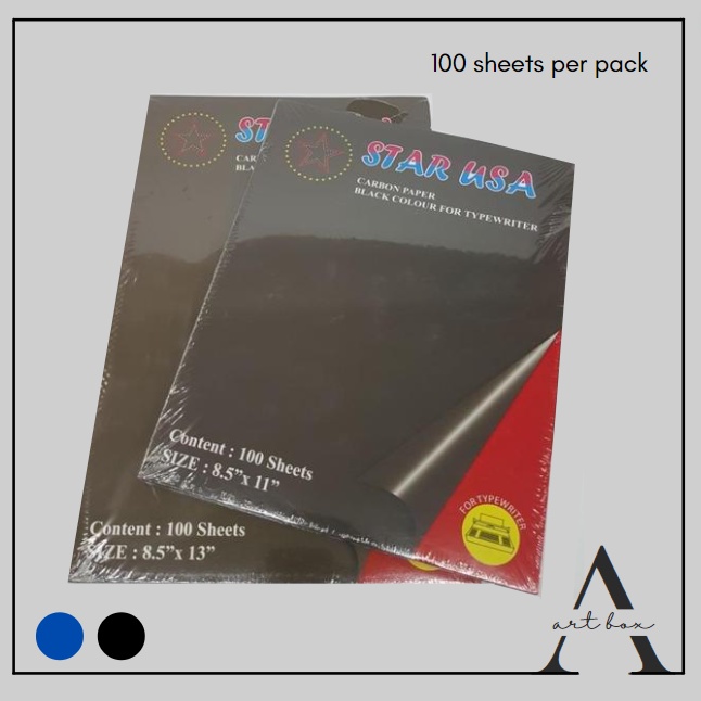 STAR USA Carbon Paper 100sheets and 10sheets per pack copy paper ...