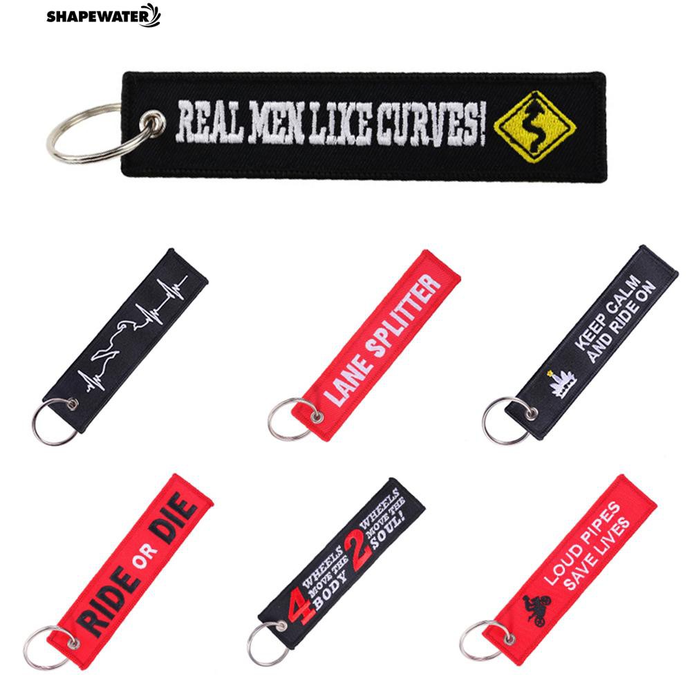 Follow Me Pull To Eject Embroidery Tag Car Keychain Penadant | Shopee Philippines