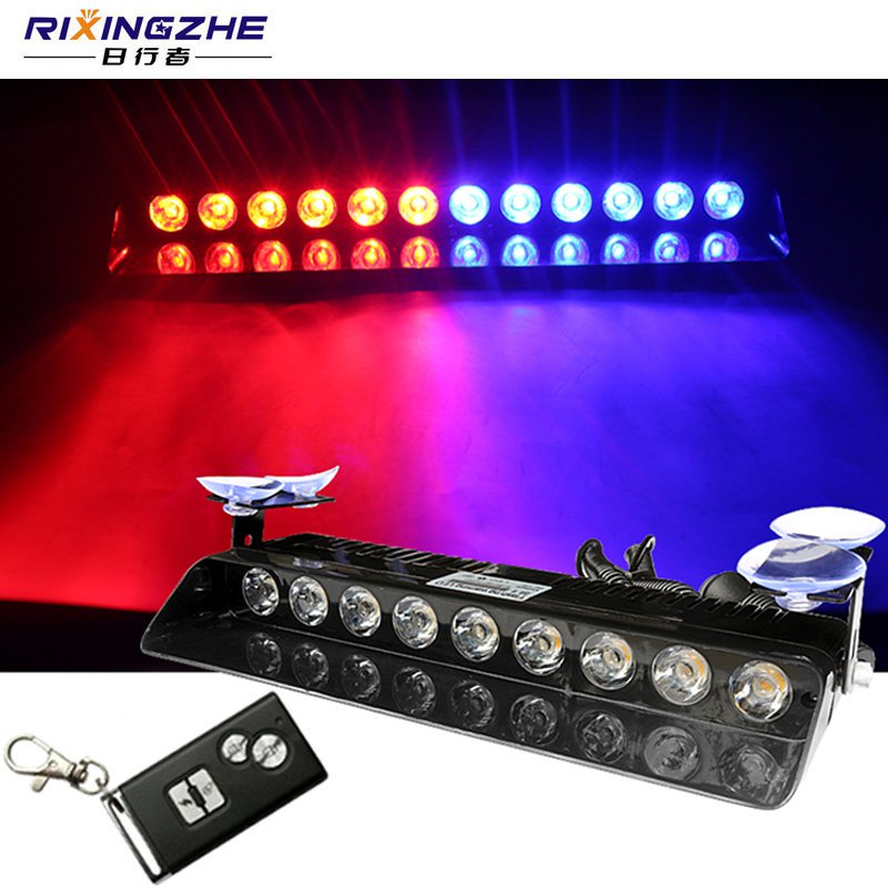LED Car Truck Emergency Light Remote Control Police Light Strobe ...