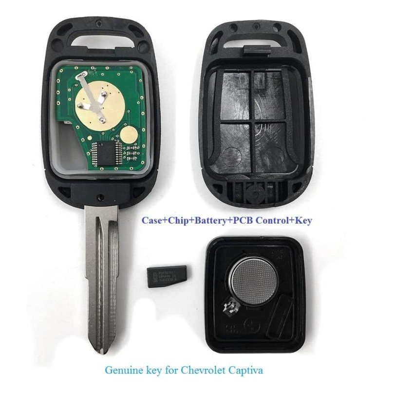 Casing Key ORIGINAL CHEVROLET CAPTIVA + PCB +CHIPS Ymv4 | Shopee ...