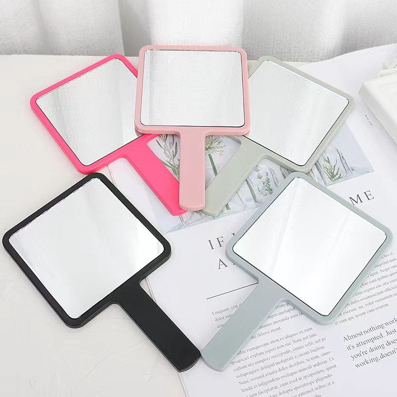 BIG Fully Square mirror with Handle beauty make up use Accessories ...