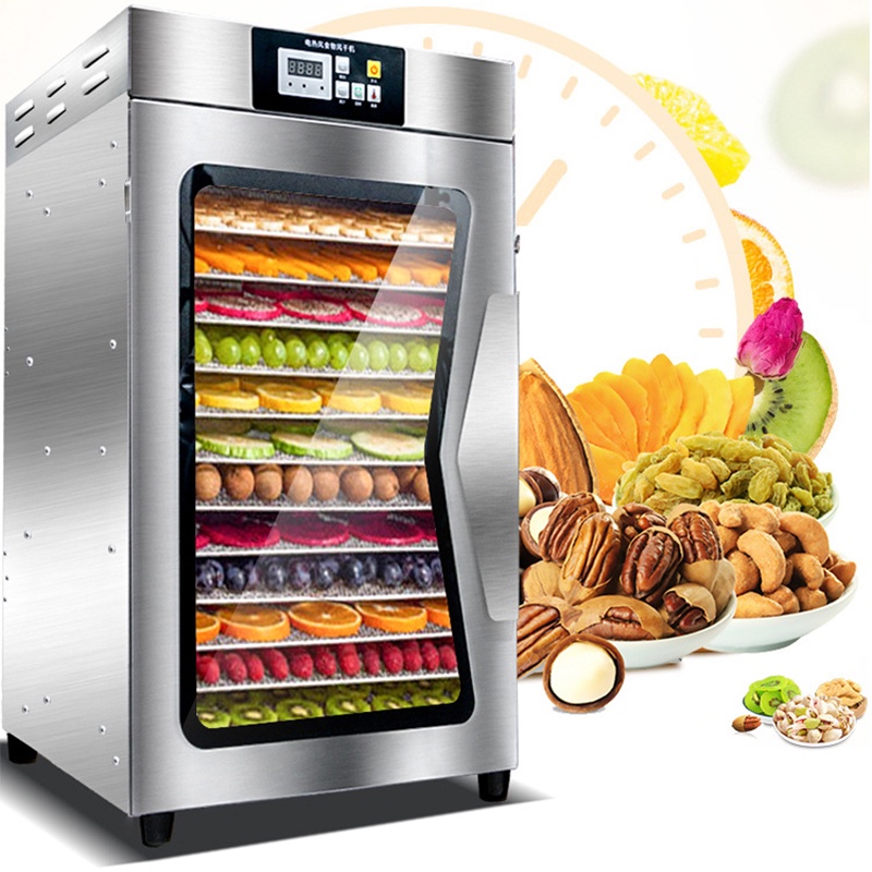 2022 NEW 1000W Food Dryer Fruit Dehydrator Household Stainless Steel ...