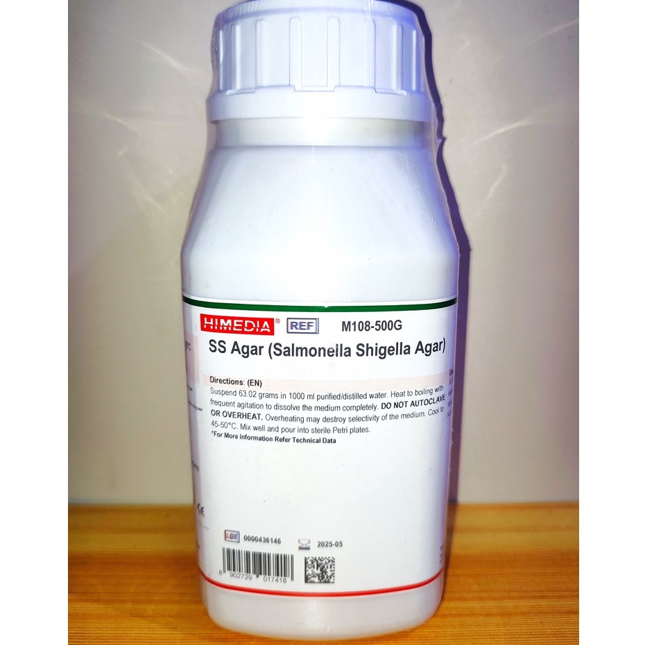 HIMEDIA SS Agar (Salmonella Shigella Agar) 500g Dehydrated Culture Growing Media | Shopee ...