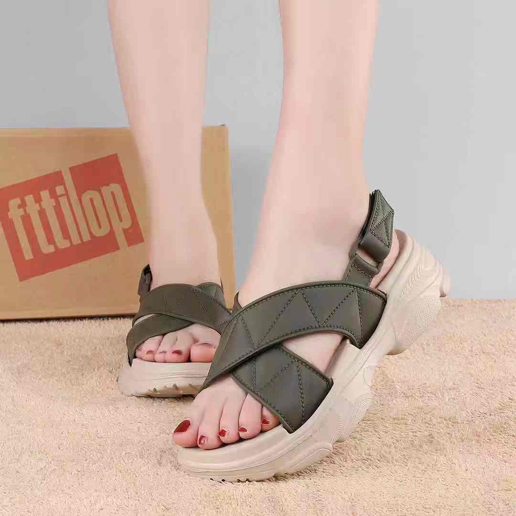 New style rubber sandas koeran fashion slide strap high quality flats ...
