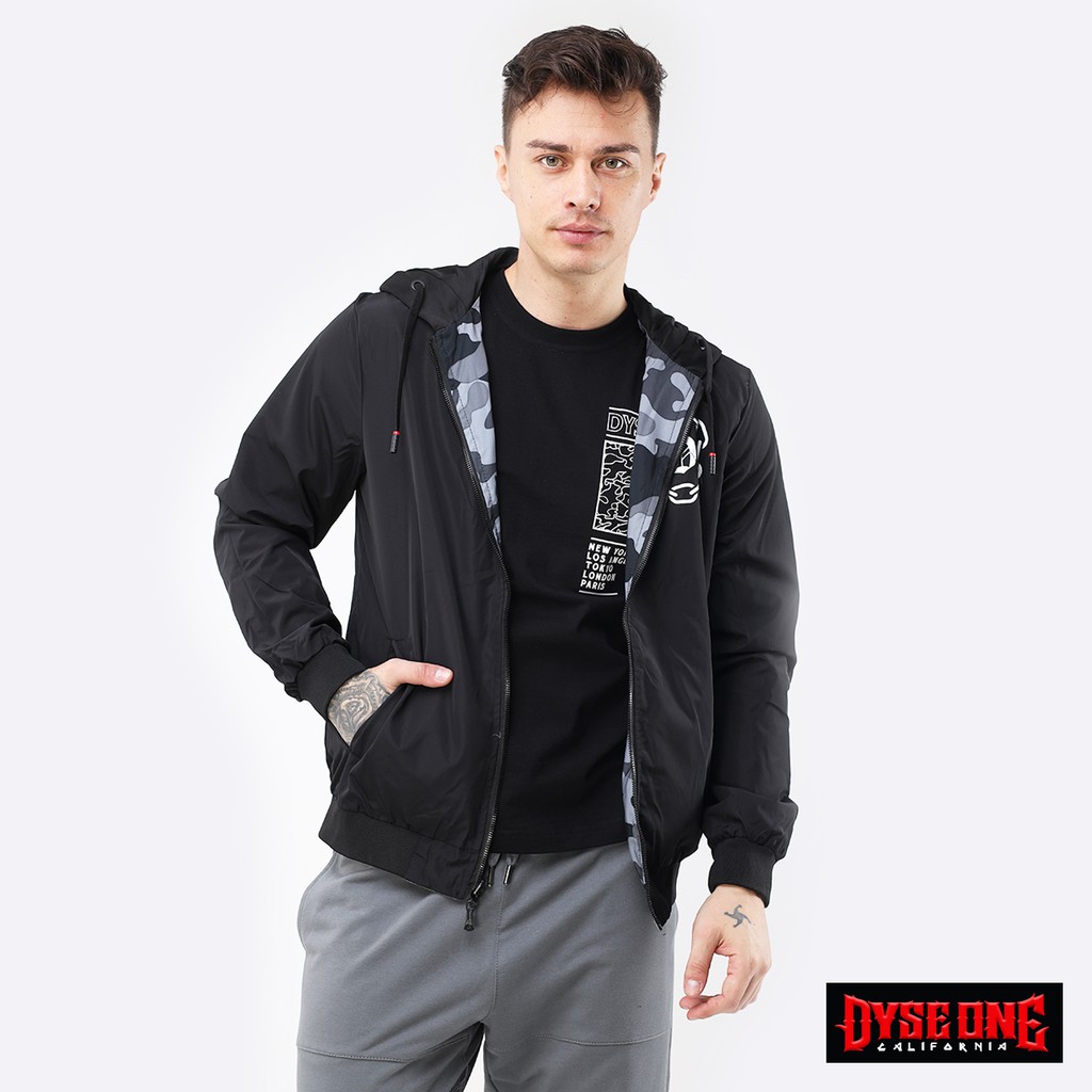 Dyse One Reversible Jacket DBT16A-0062 (Black/Dk.Gray Camouflage ...