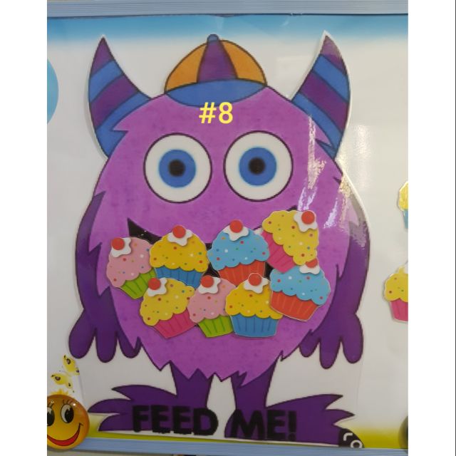 ESL Reward - Feed Me monster Reward (MAGNETIC OR VELCRO) | Shopee ...