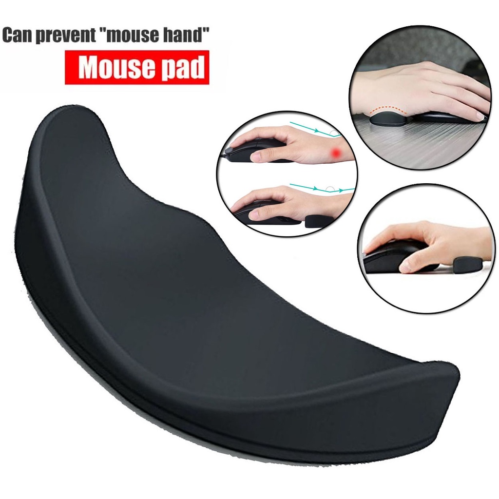 Ergonomic Mouse Palm Pad Wrist Rest Pad Comfortable Mouse Wrist Rest ...
