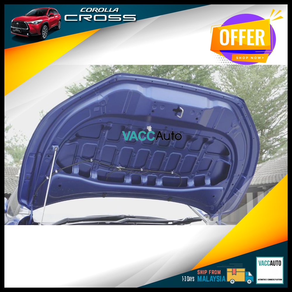 Toyota Corolla Cross 2021 - 2024 Front Bonnet Engine Cover Sound Proof ...
