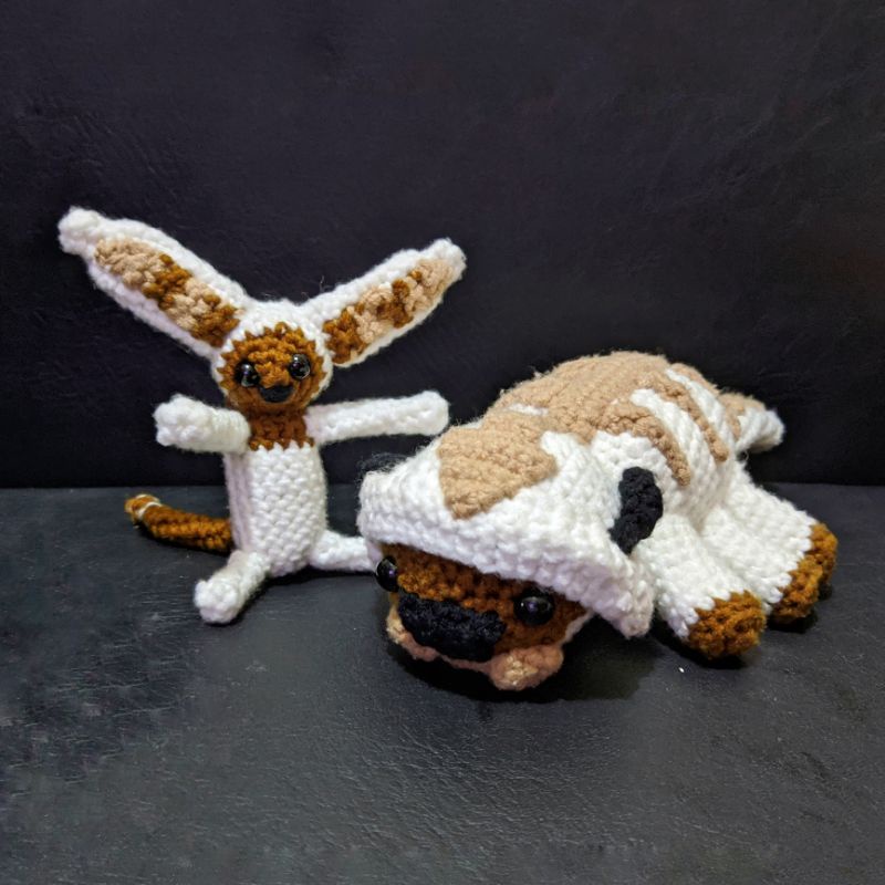 Appa and Momo Amigurumi - Avatar The Last Airbender Crochet | Shopee ...