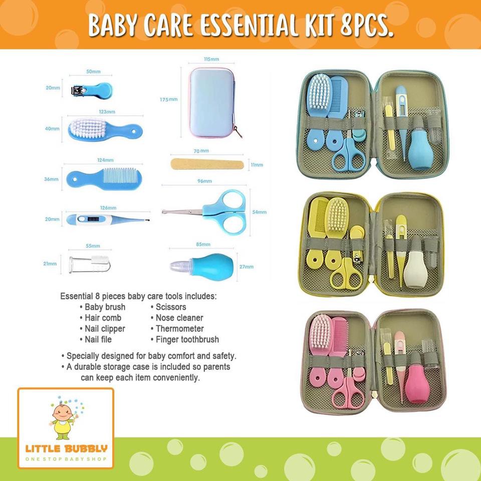 Baby Care Essential Kit 8pcs Pink/Blue/Yellow | Shopee Philippines