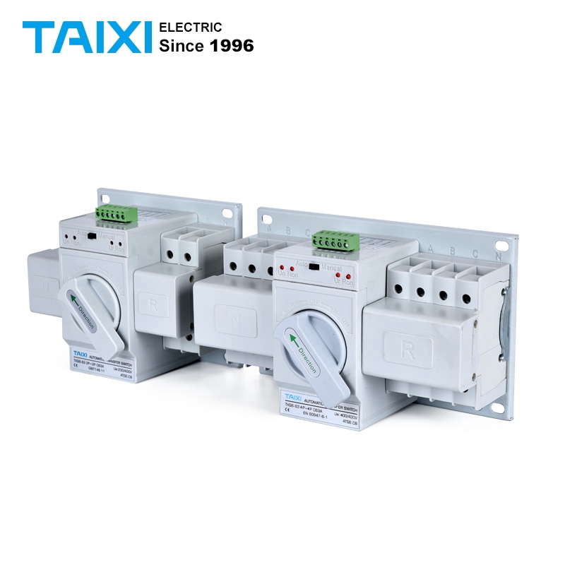 Mini ATS Dual Power Automatic Transfer Switch MCB 2P+2P 3P+3P 4P+4P ...