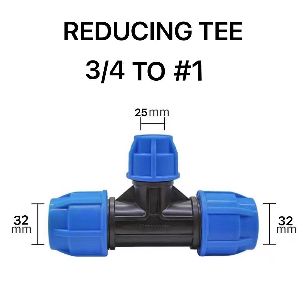 PE Compression Fittings For Pe And Pvc Pipe 1/2" 3/4" 1" | Shopee Philippines