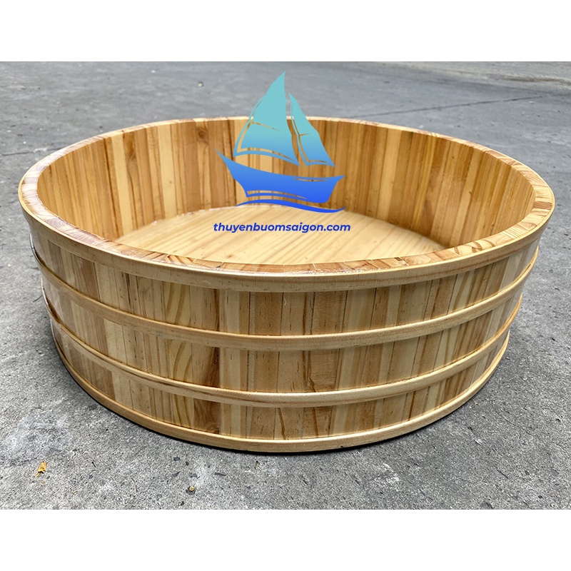 Round Wooden Bowl For Whisking sushi Rice 50cm Round Wooden Bowl For ...