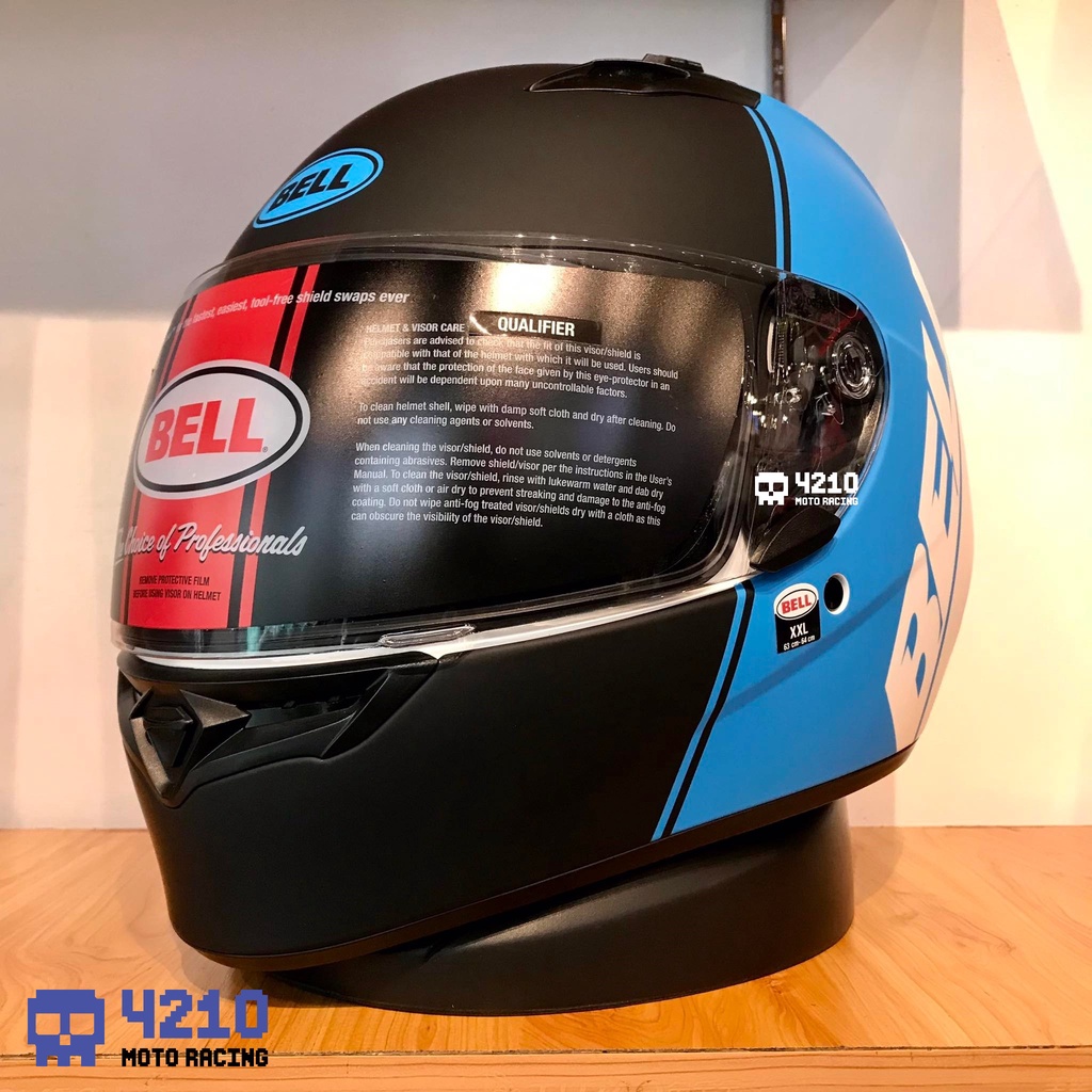 BELL QUALIFIER MATTE BLACK/BLUE/WHITE | Shopee Philippines