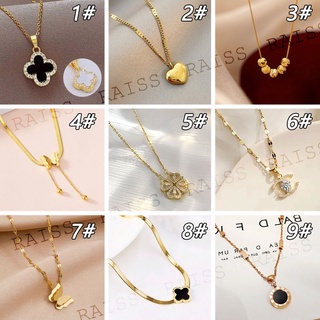 Kwintas Stainless Steel Necklace For Women Vintage Butterfly Pendant ...