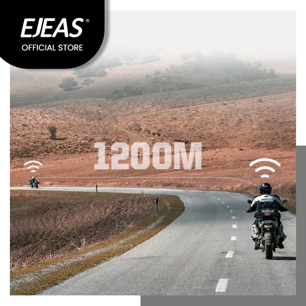 [0% Interest 6 Months SPayLater] EJEAS Q2 Motorcycle Intercom Helmet ...