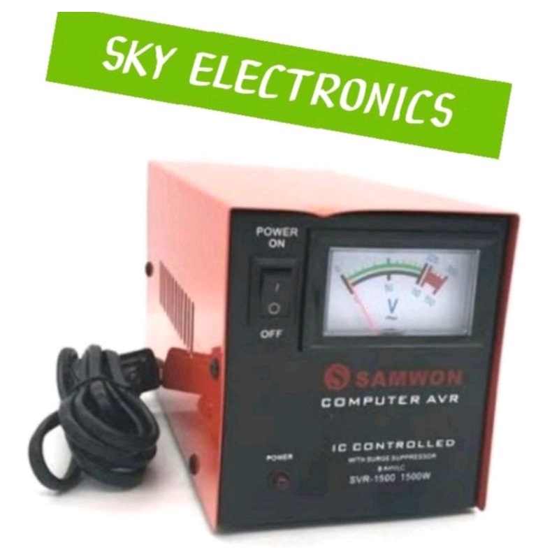SAMWON COMPUTER VOLTAGE REGULATOR 1500WATTS (SVR-1500) | Shopee Philippines