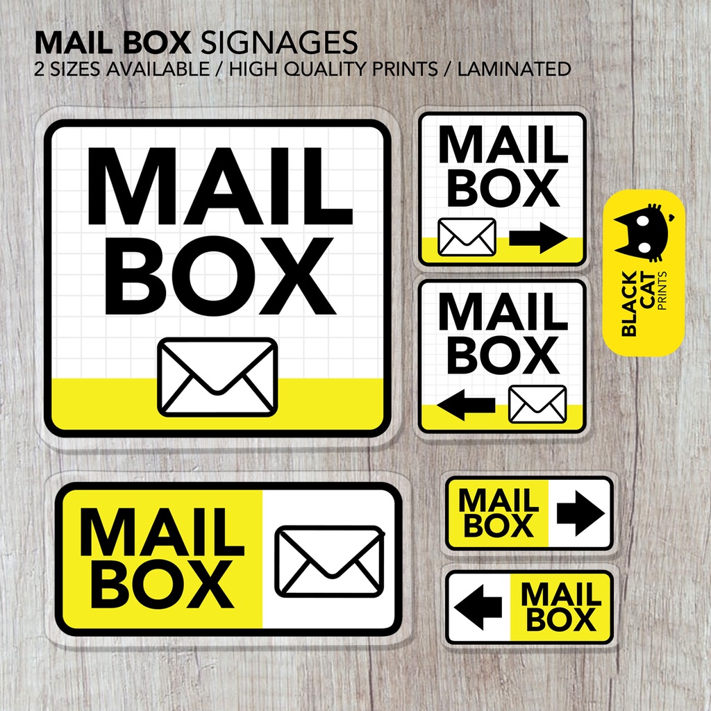 Mail Box Sign | Laminated Signage | Sign Board | Shopee Philippines