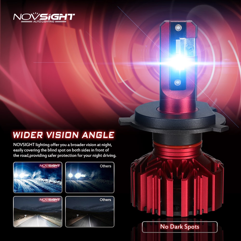 【UPGRADED】Novsight H4 LED Headlight For Car H4 H11 Super Long Life ...