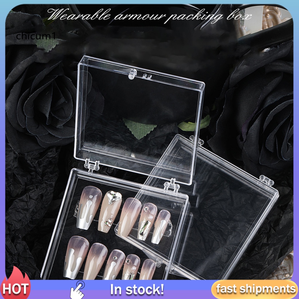 CC Portable Nail Display Box Nail Art Storage Box Wearing Armor ...