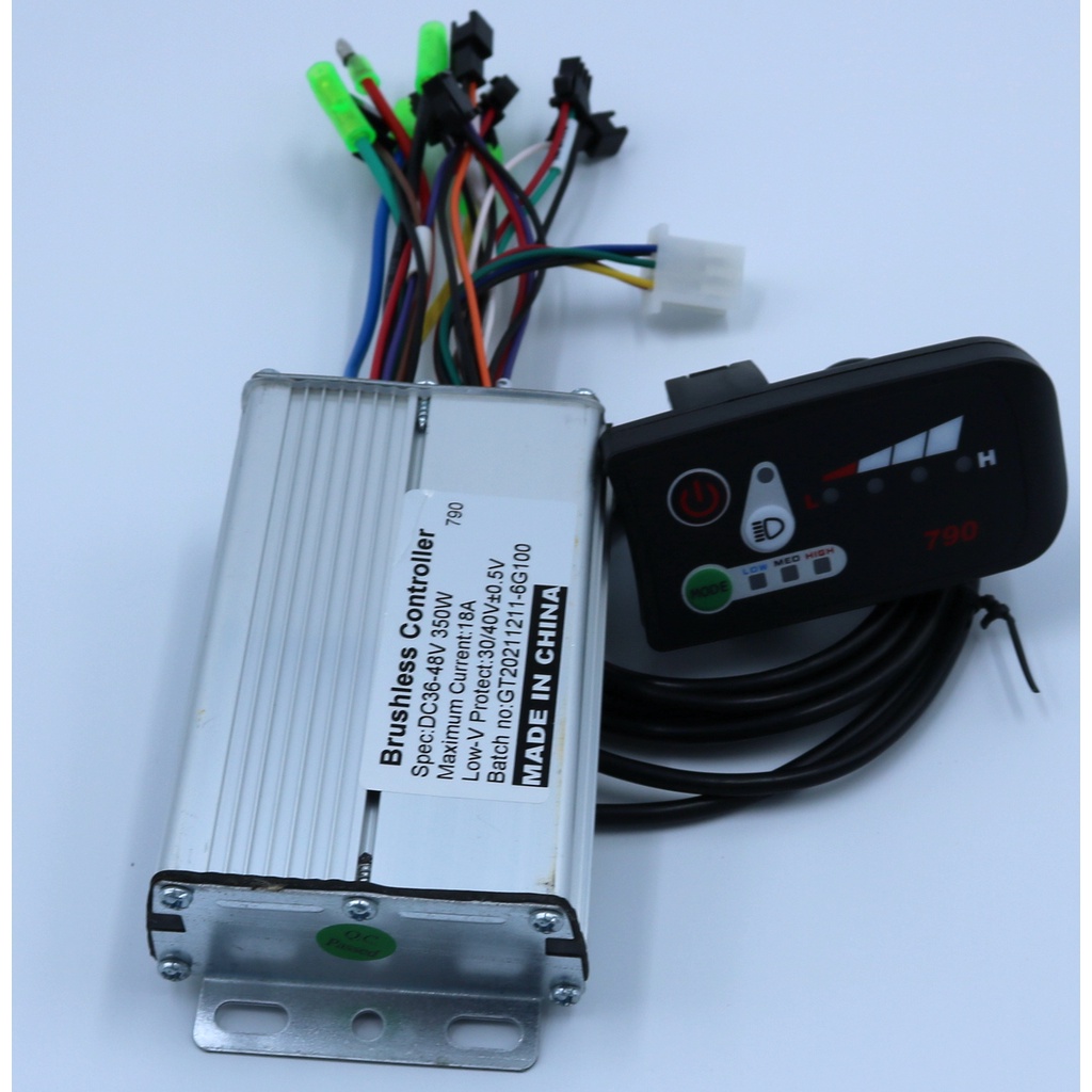 GREENTIME 36V/48V 350W 18A E-bike Brushless Motor 790 Controller BLDC ...