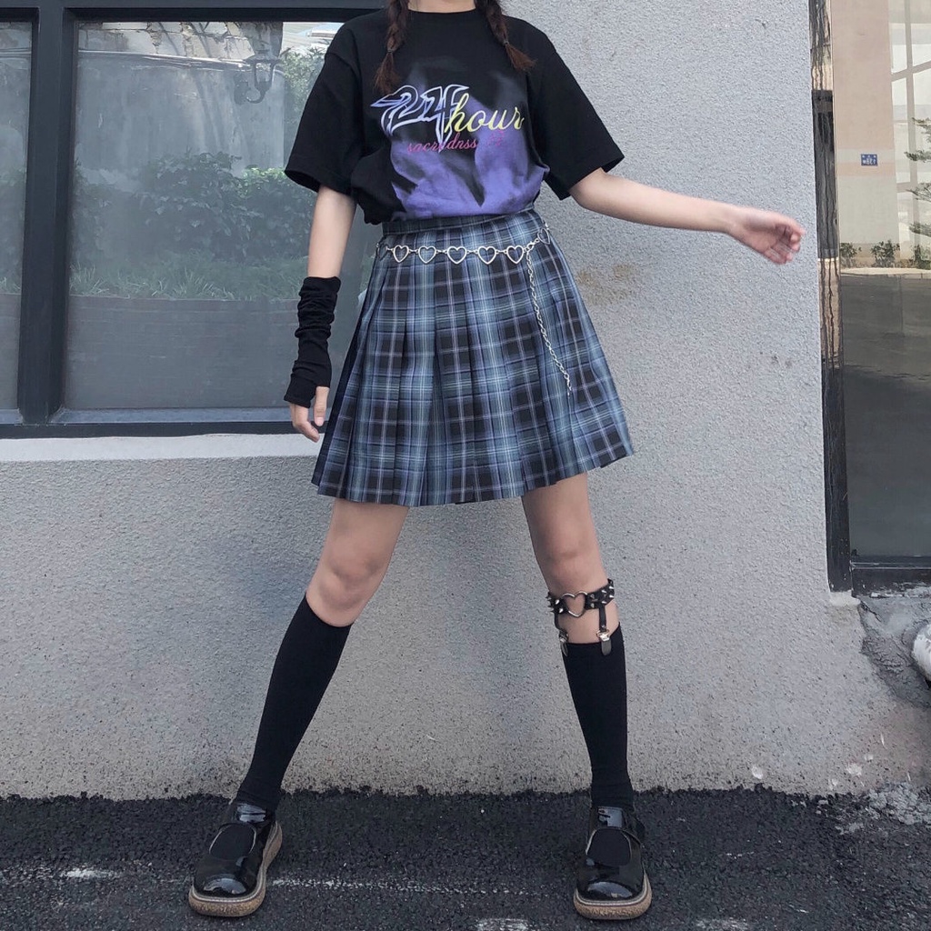 Y2k JK Girls Punk Street Butterfly Belt Waist Chain Women Pants Skirt ...