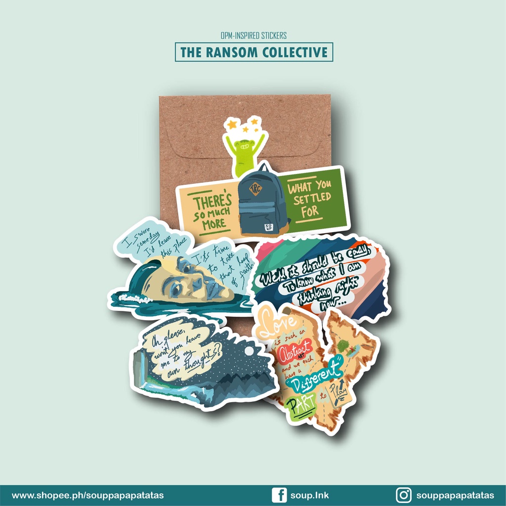 THE RANSOM COLLECTIVE STICKER PACK, vinyl die cut stickers in ...