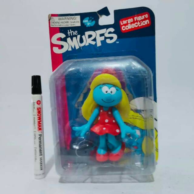 Action Figure The Smurfs Smurfette Red Large Figure Collection | Shopee ...