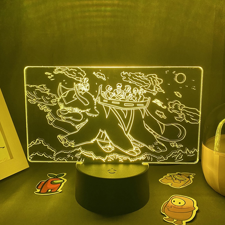 Anime Avatar Appa 3D Led Lava Lamp Cool Gift For Friend Bedroom Decor ...