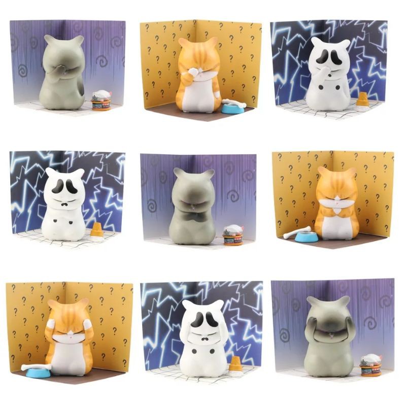 Set Of 9 Cat Models Seng Models!! There Is For Stress Relief Size 5 Cm ...