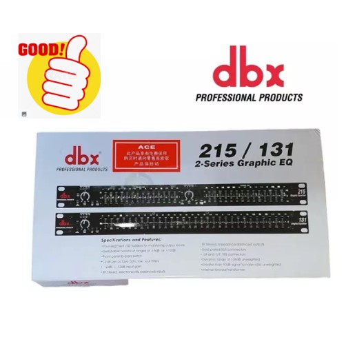 COD DBX 215/131 Graphic Equalizer dbx equalizer 15 band Dbx (Silver Color) | Shopee Philippines